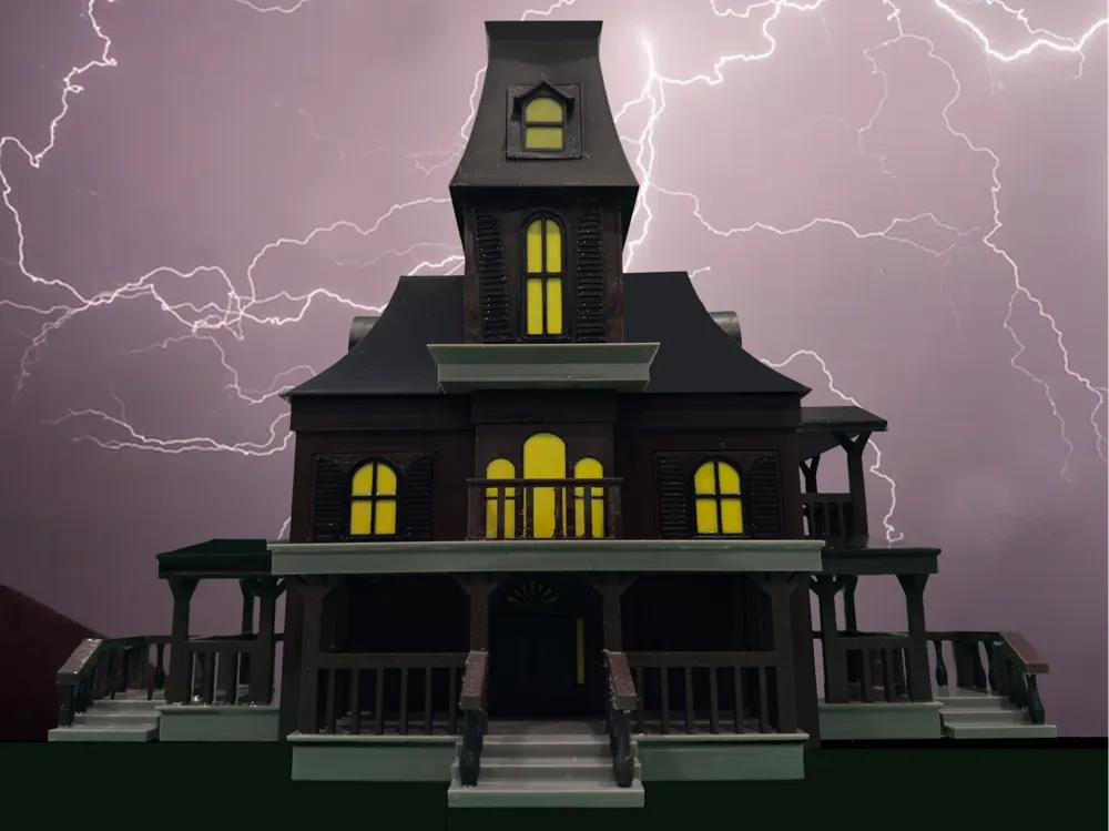 Haunted House - Free 3D Print Model - MakerWorld