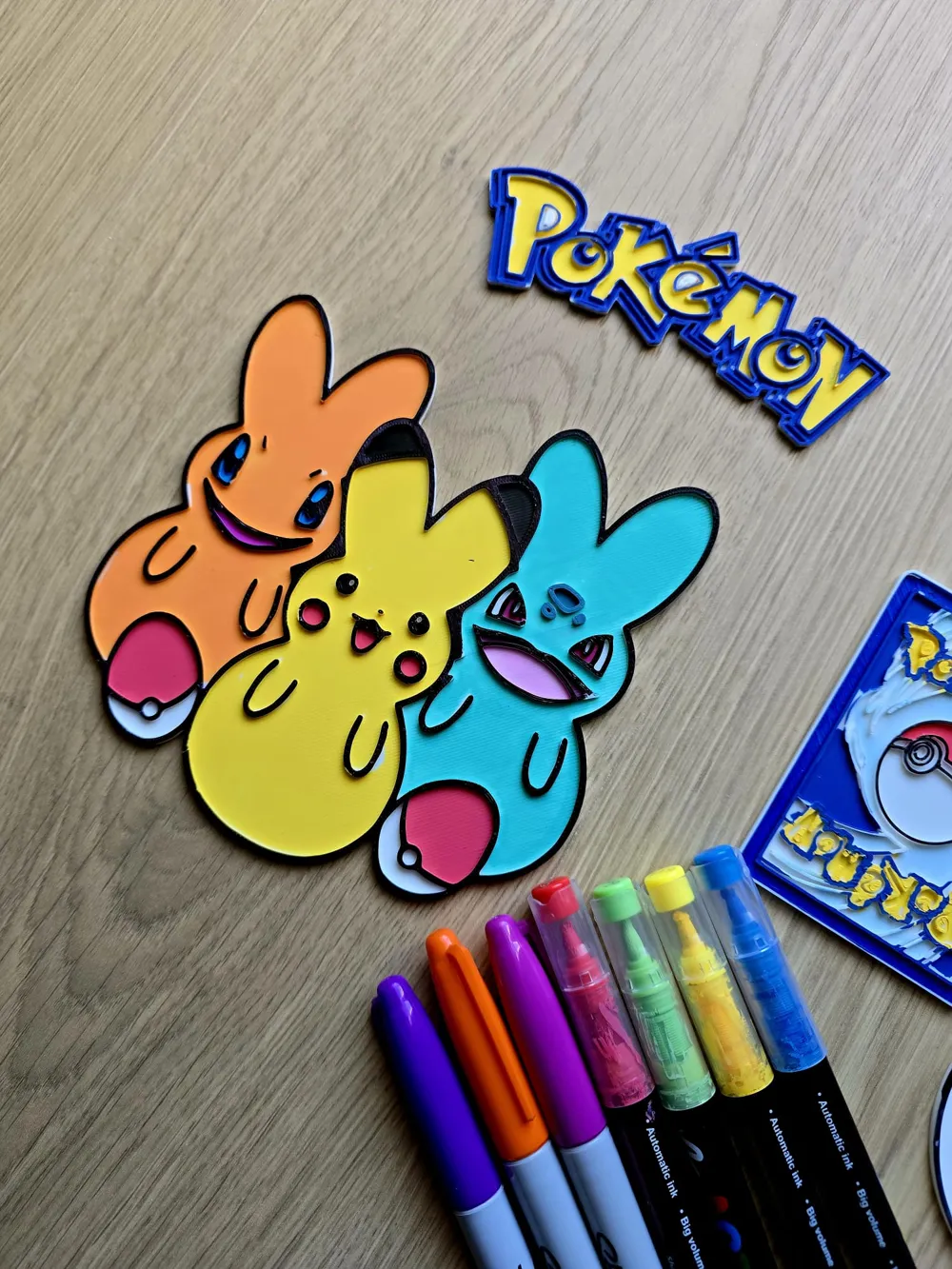 Cute Easter Pokemon Pika Char Bulb Coloring DIY by Merilno3D MakerWorld ...
