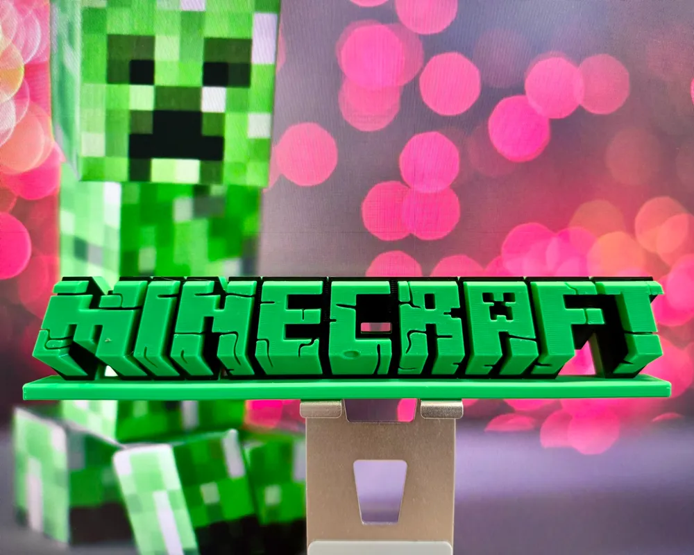 Minecraft Logo Display Stand by Hylijan - MakerWorld