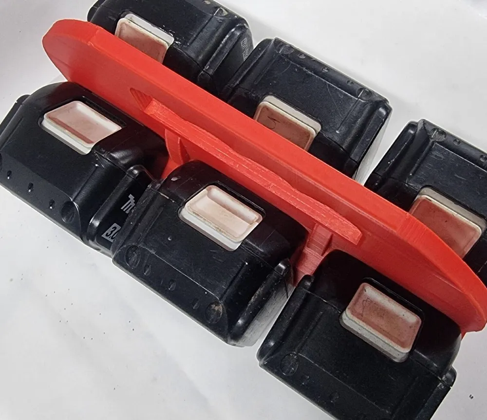 Makita 6 LXT Battery Cradle Carrier Holder Storage by Simply Models - MakerWorld