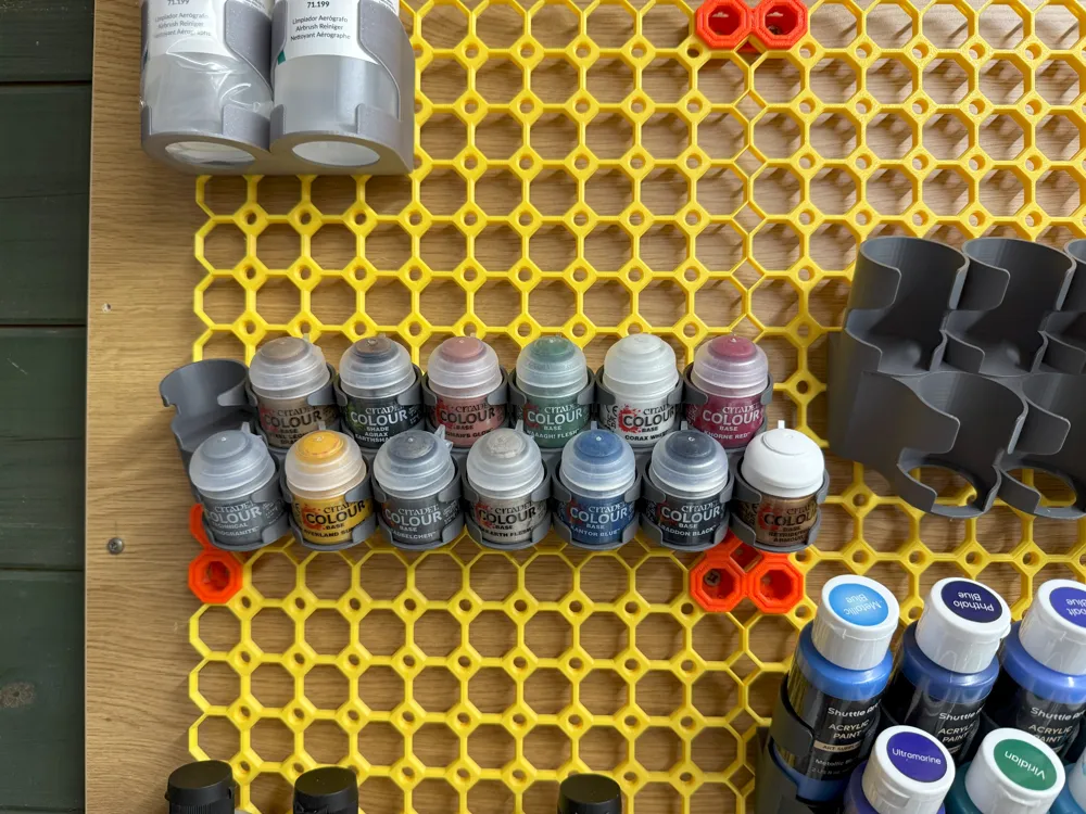 Multiboard CITADEL 33 dia Paint Bottle Holder - Free 3D Print Model ...