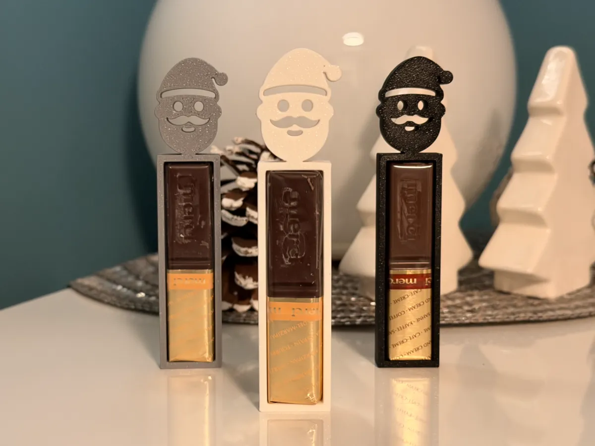 Merci Holder Santa Claus - Gift by PapaGei MakerWorld: Download Free 3D ...