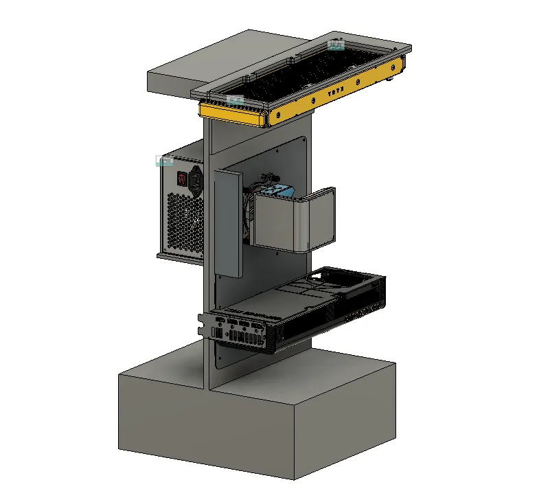 Open Frame TRYX Pc Case by Matteo MakerWorld: Download Free 3D Models