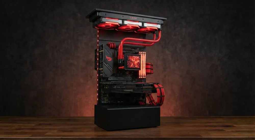 Open Frame TRYX Pc Case - Free 3D Print Model - MakerWorld