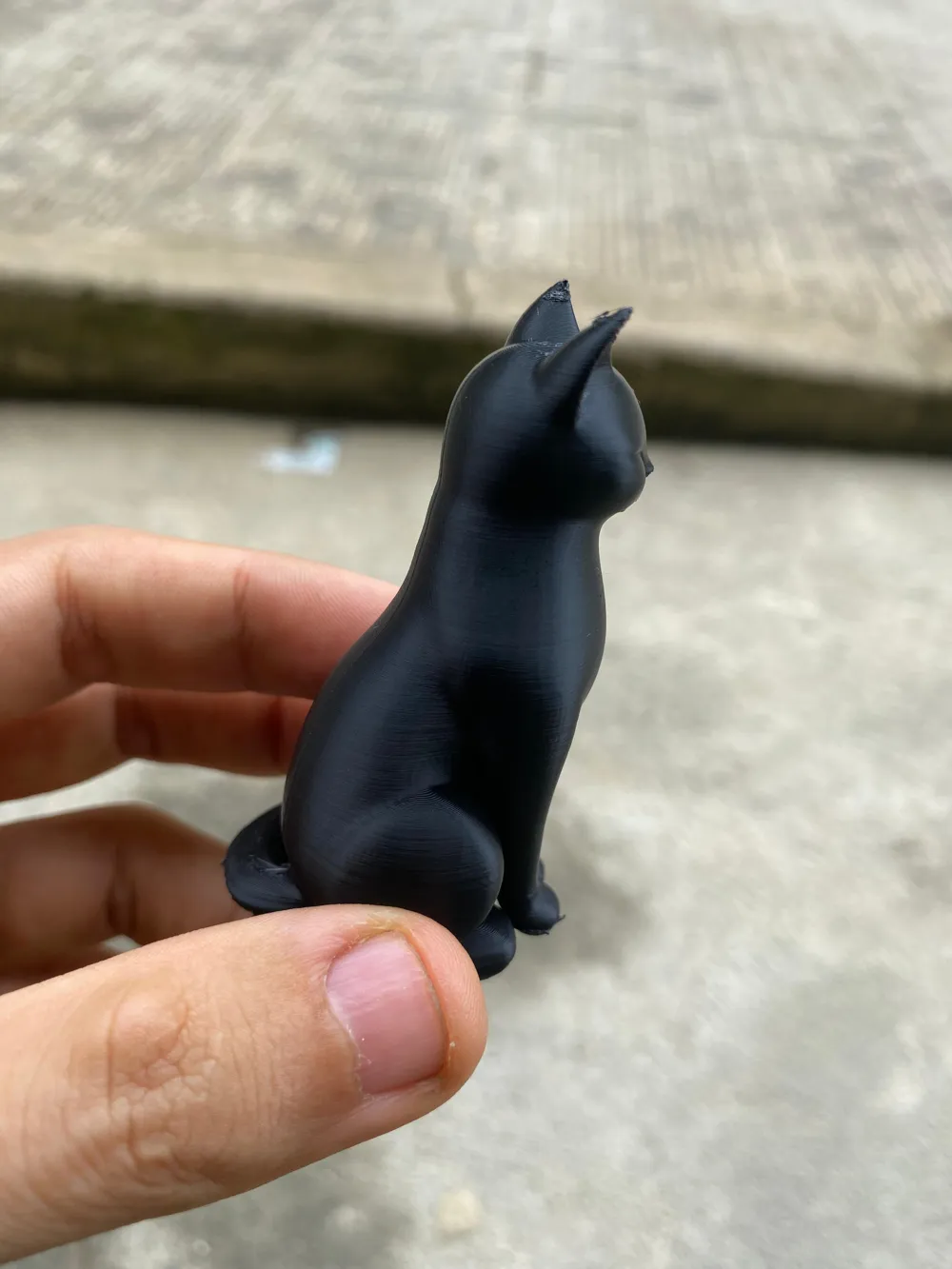 Cute Sitting Cat Sculpture - Free 3D Print Model - MakerWorld