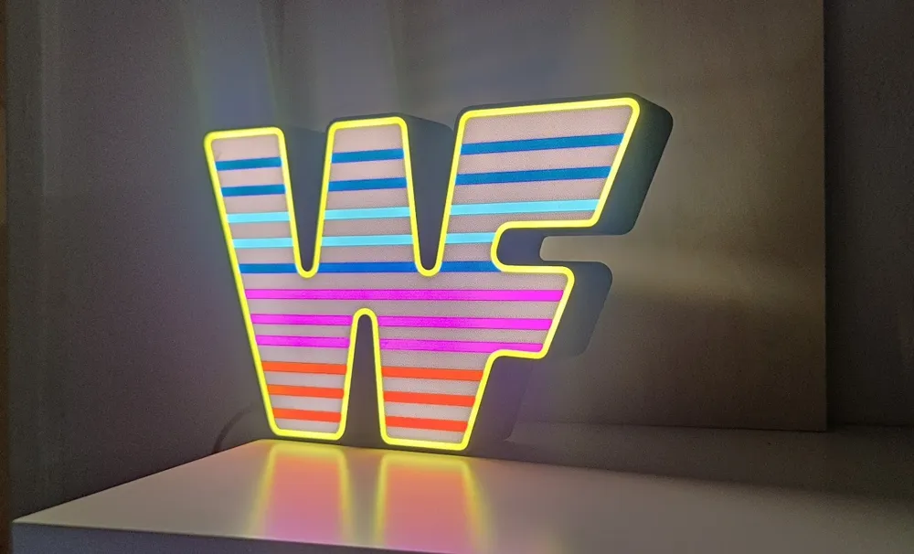 WWF Multi Colour Logo Lightbox by KF Designs - MakerWorld