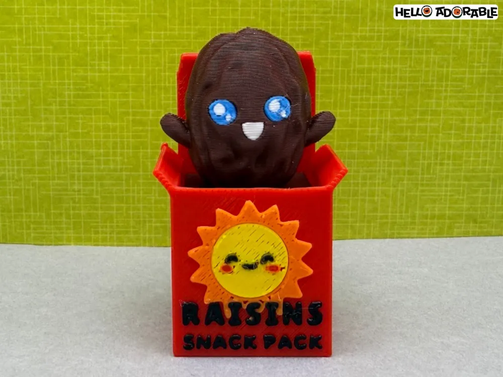 Raisin in Box Clicker Fidget Toy - Free 3D Print Model - MakerWorld