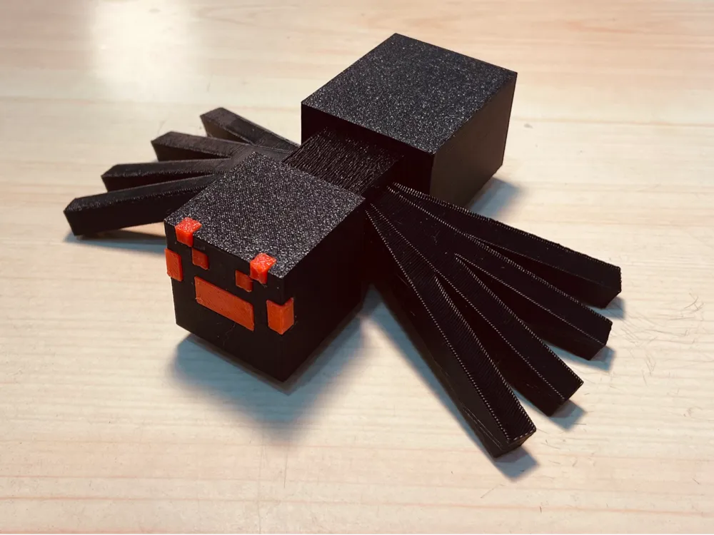 Minecraft spider - Free 3D Print Model - MakerWorld