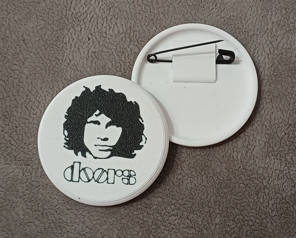 The Doors pin badge by Kiron 21 MakerWorld: Download Free 3D Models