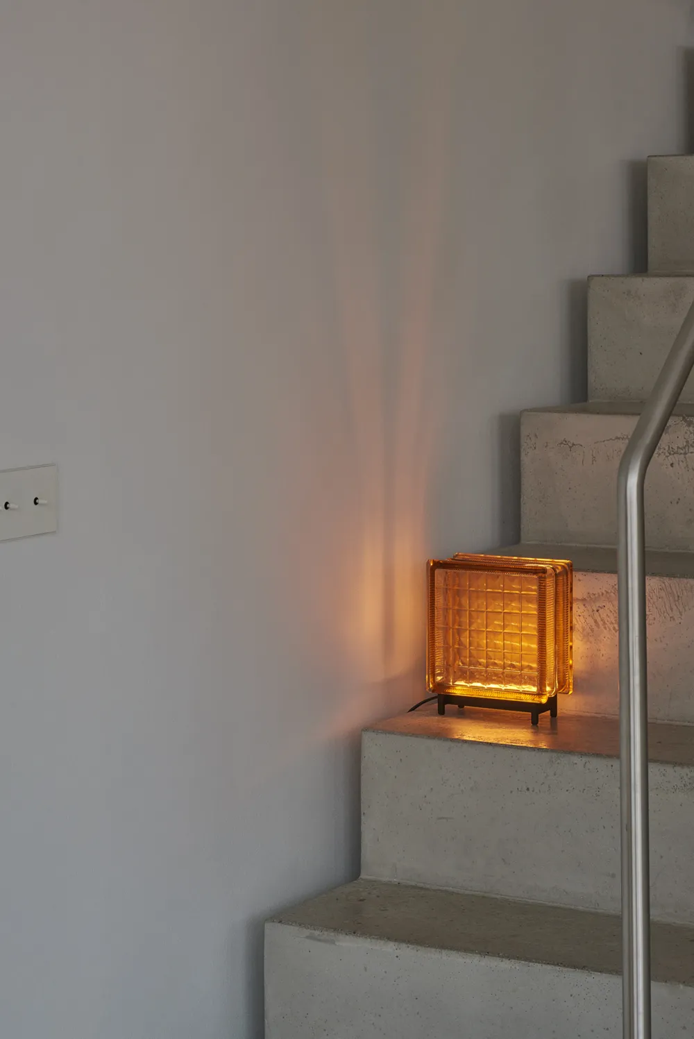 Designer lamp with glass block (Paves) - Free 3D Print Model - MakerWorld
