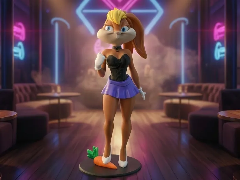 Lola Bunny (NO AMS) multi part - Free 3D Print Model - MakerWorld