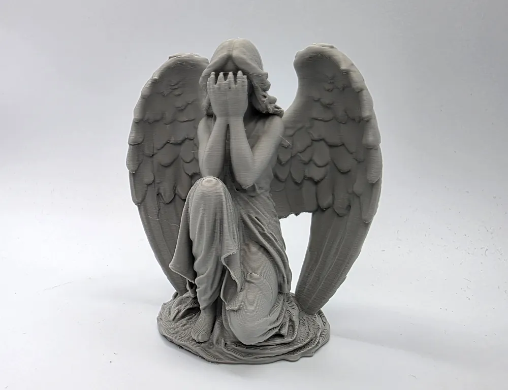 Kneeling Weeping Angel Statue - Free 3D Print Model - MakerWorld