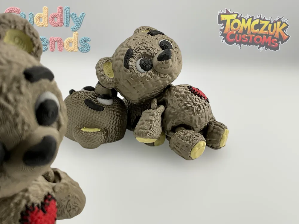 Cuddly Friends: Articulated Teddy Bear! by TomczukCustoms MakerWorld: Download Free 3D Models