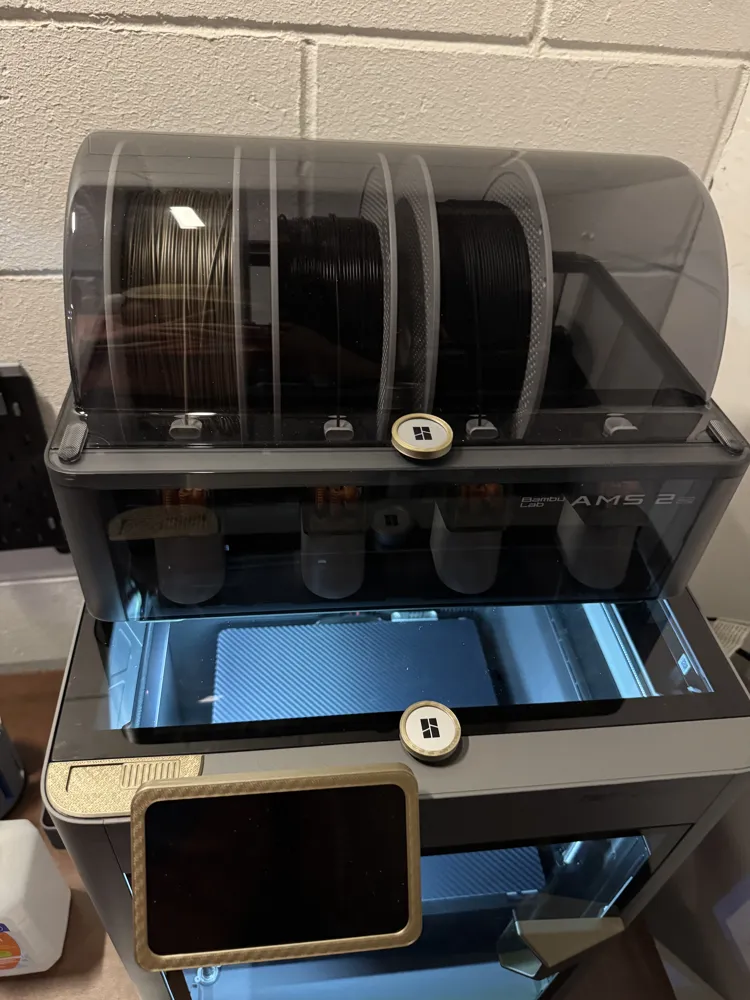 P2S Top Glass & AMS 2 Pro Handle Cover - Free 3D Print Model - MakerWorld