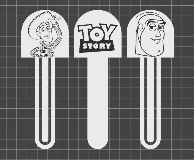 Toy Story logo bookmark, two different models - Free 3D Print Model ...