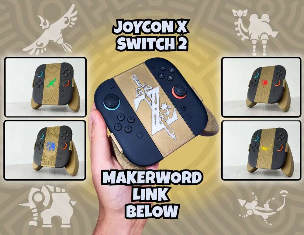Controller Grip | Joy-Con Inspired (Switch 2) - Free 3D Print Model - MakerWorld