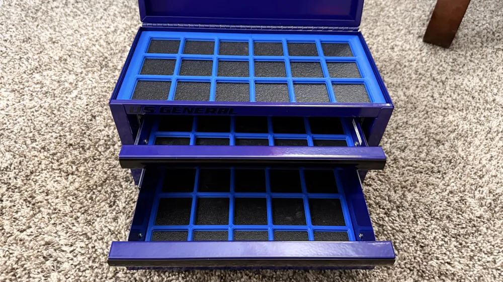 New Harbor Freight Mini Toolbox Gridfinity grids - Free 3D Print Model ...