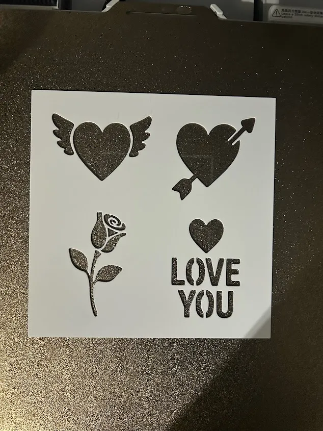 Valentines Day Stencils - Free 3D Print Model - MakerWorld