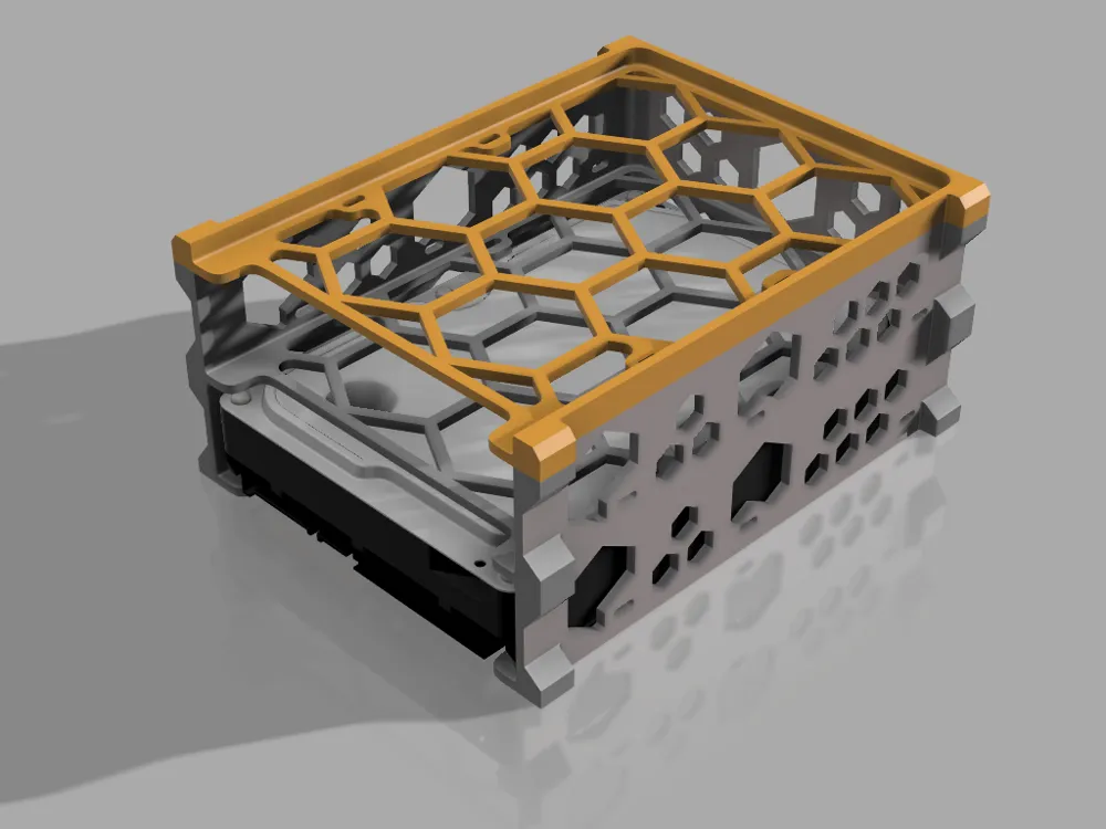 Stackable enclosure for 3.5" Hard drive by The_9S MakerWorld: Download ...