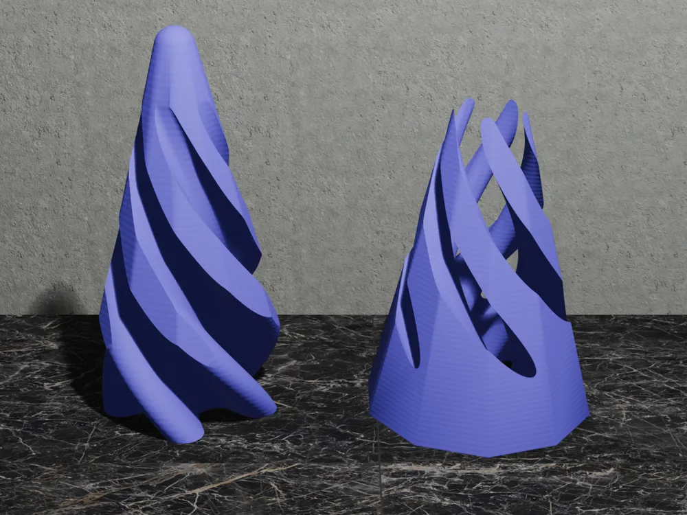 Impossible Passthrough Spiral Fidgit Cone - Free 3D Print Model ...