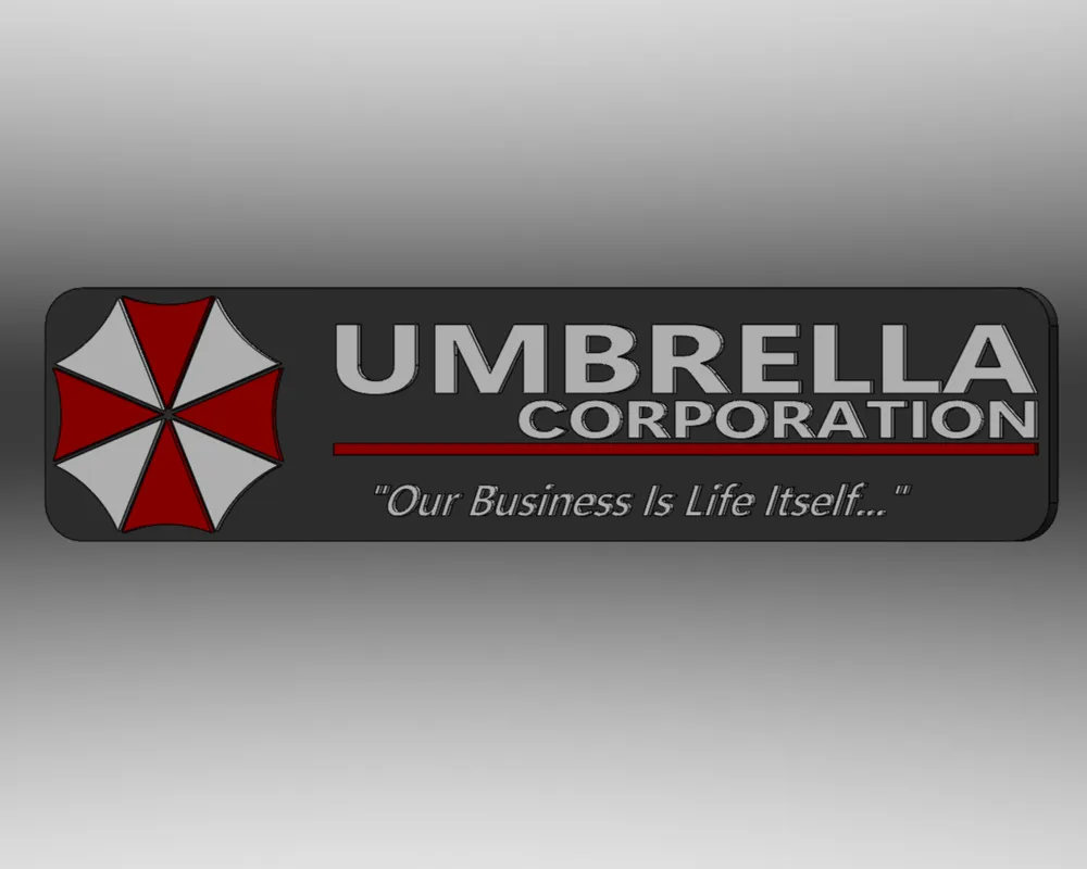 Umbrella Corp. Logo (Resident Evil/Biohazard) - Free 3D Print Model ...