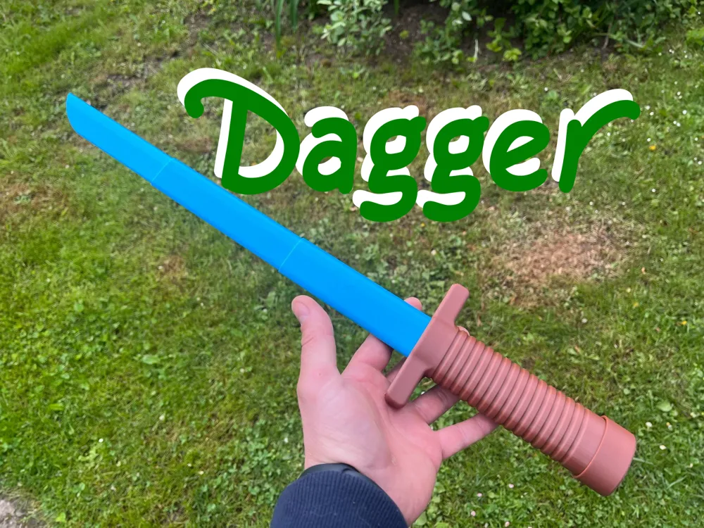 Collapsible, retractable dagger by Ainon3Dprint MakerWorld: Download Free 3D Models