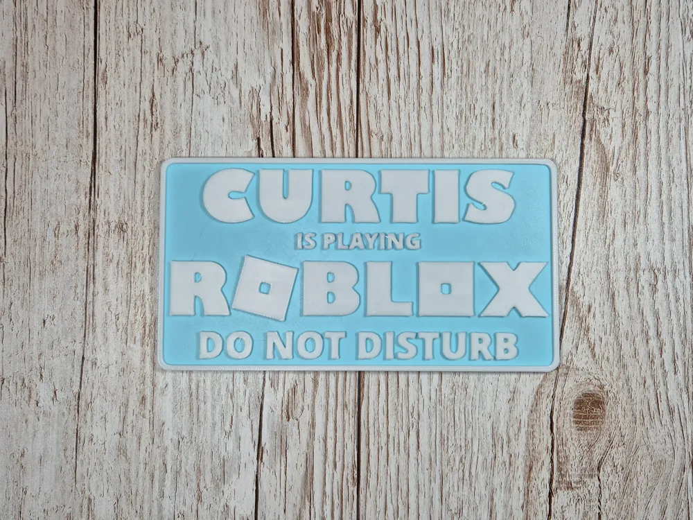 Custom Roblox - Do Not Disturb Door Sign by DB Components - MakerWorld