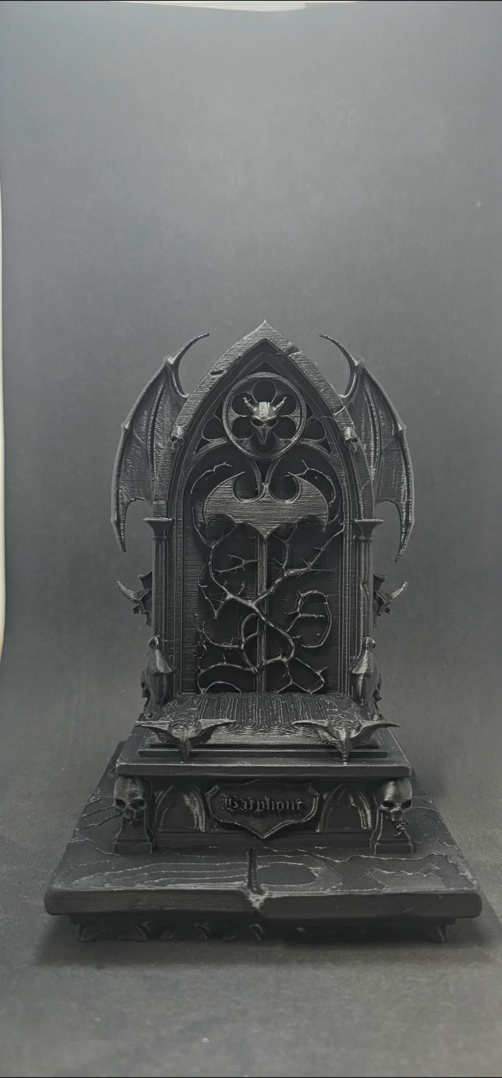 Batman Gothic Phone Stand - Free 3D Print Model - MakerWorld