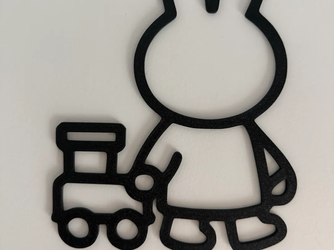 Miffy with a little train - Free 3D Print Model - MakerWorld