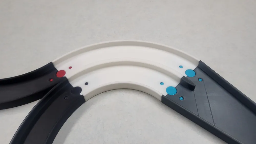 Dual 90/45 Degree Curve pk - Hot Wheels Compatible - Free 3D Print ...