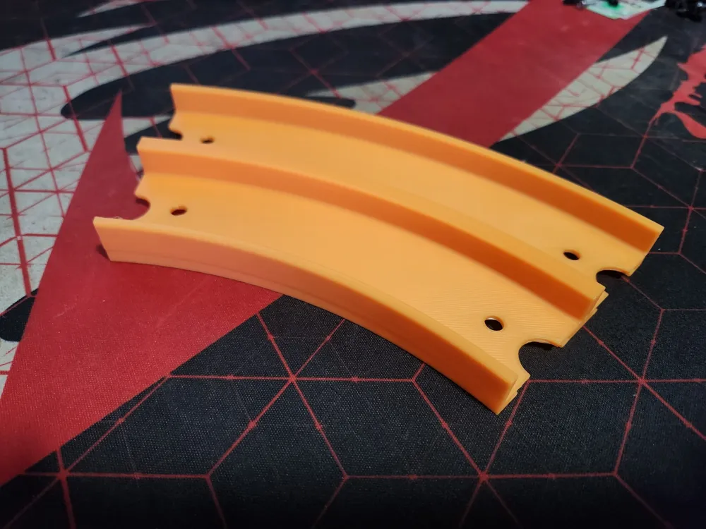 Dual 90/45 Degree Curve pk - Hot Wheels Compatible - Free 3D Print ...