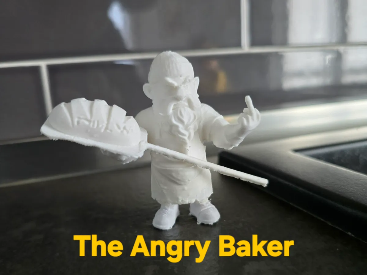 Naughty Baker Gnome Middle Finger Figurine - Free 3D Print Model ...