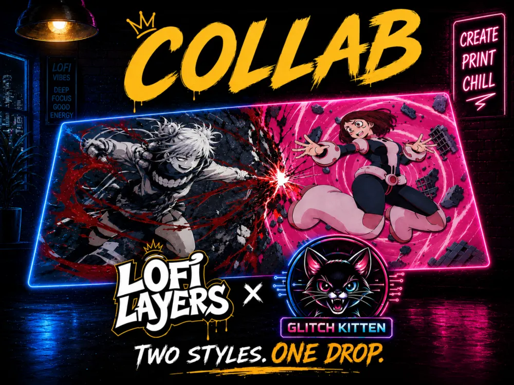 COLLAB- Toga VS Ochaco Hueforge - Free 3D Print Model - MakerWorld