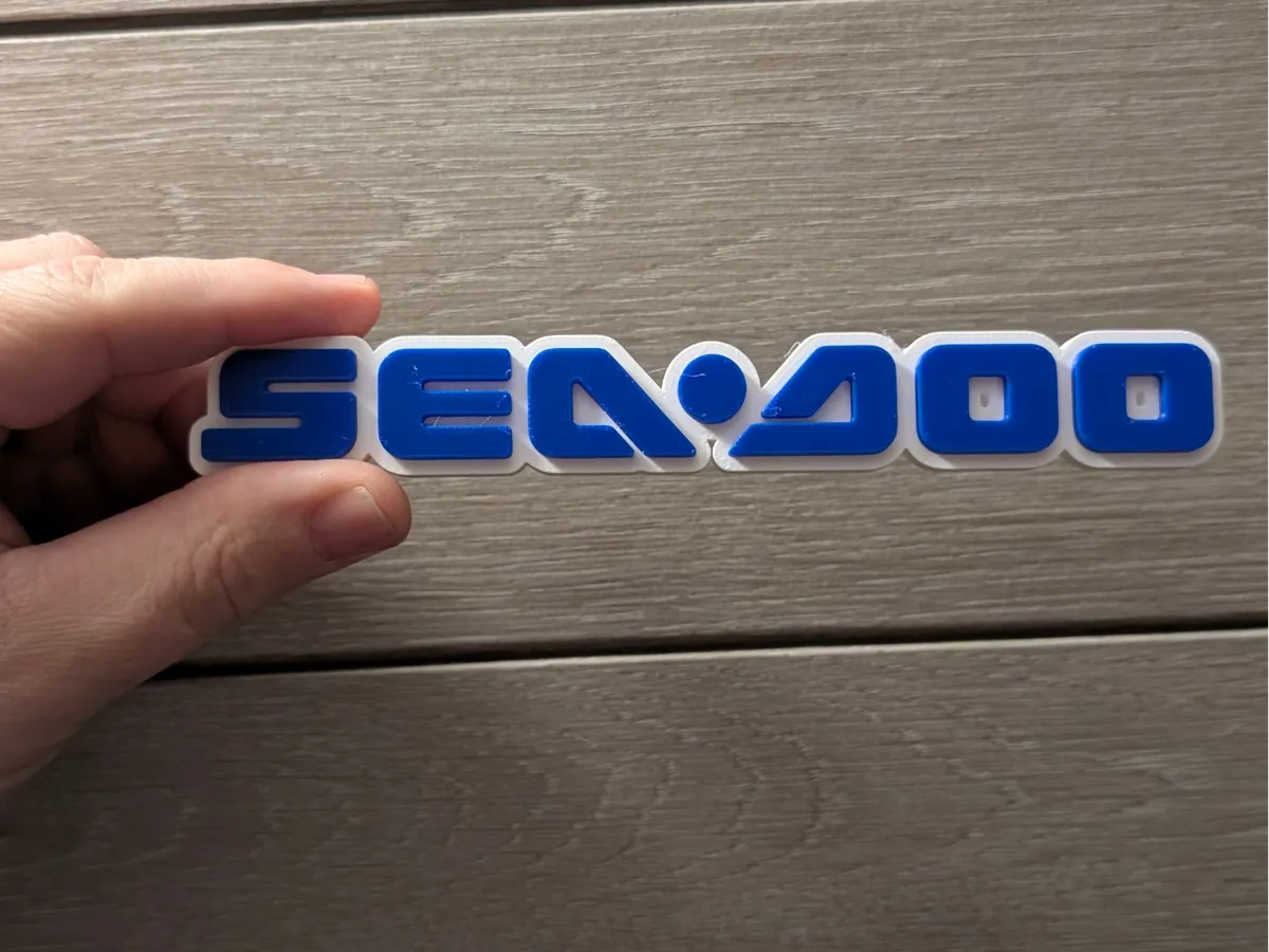 Sea-Doo Bombardier logo sign - Free 3D Print Model - MakerWorld