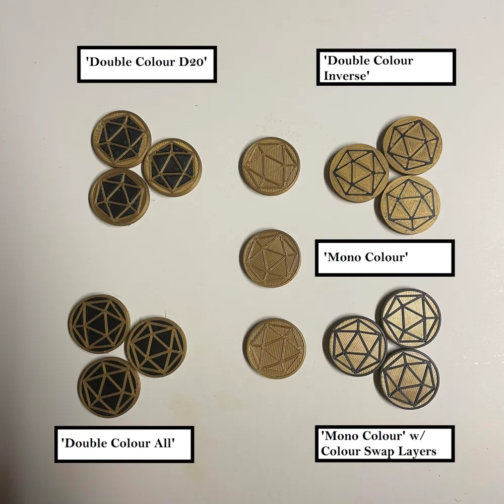 Inspiration D20 Tokens by Sidequest Co - MakerWorld