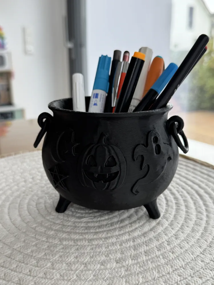 Halloween Witch's Cauldron - Candy bowl - Free 3D Print Model - MakerWorld