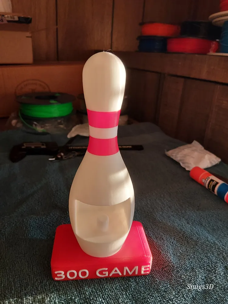 300 game bowling ring display - Free 3D Print Model - MakerWorld