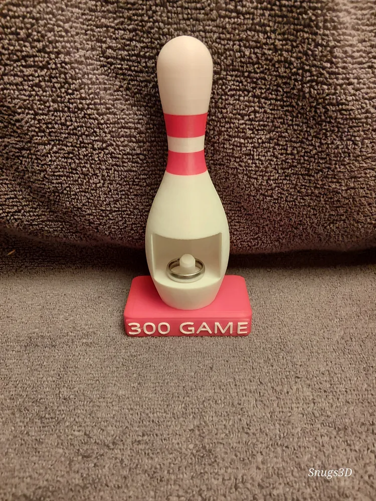 300 game bowling ring display - Free 3D Print Model - MakerWorld