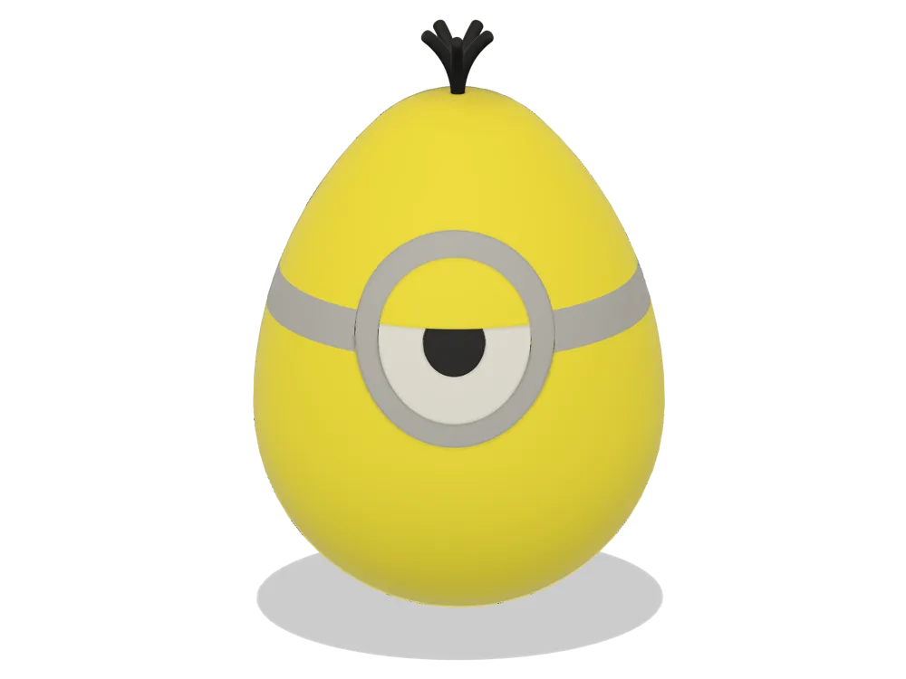 Multi Part Minion Egg (fusion360) Remixed by mosselini1 MakerWorld ...