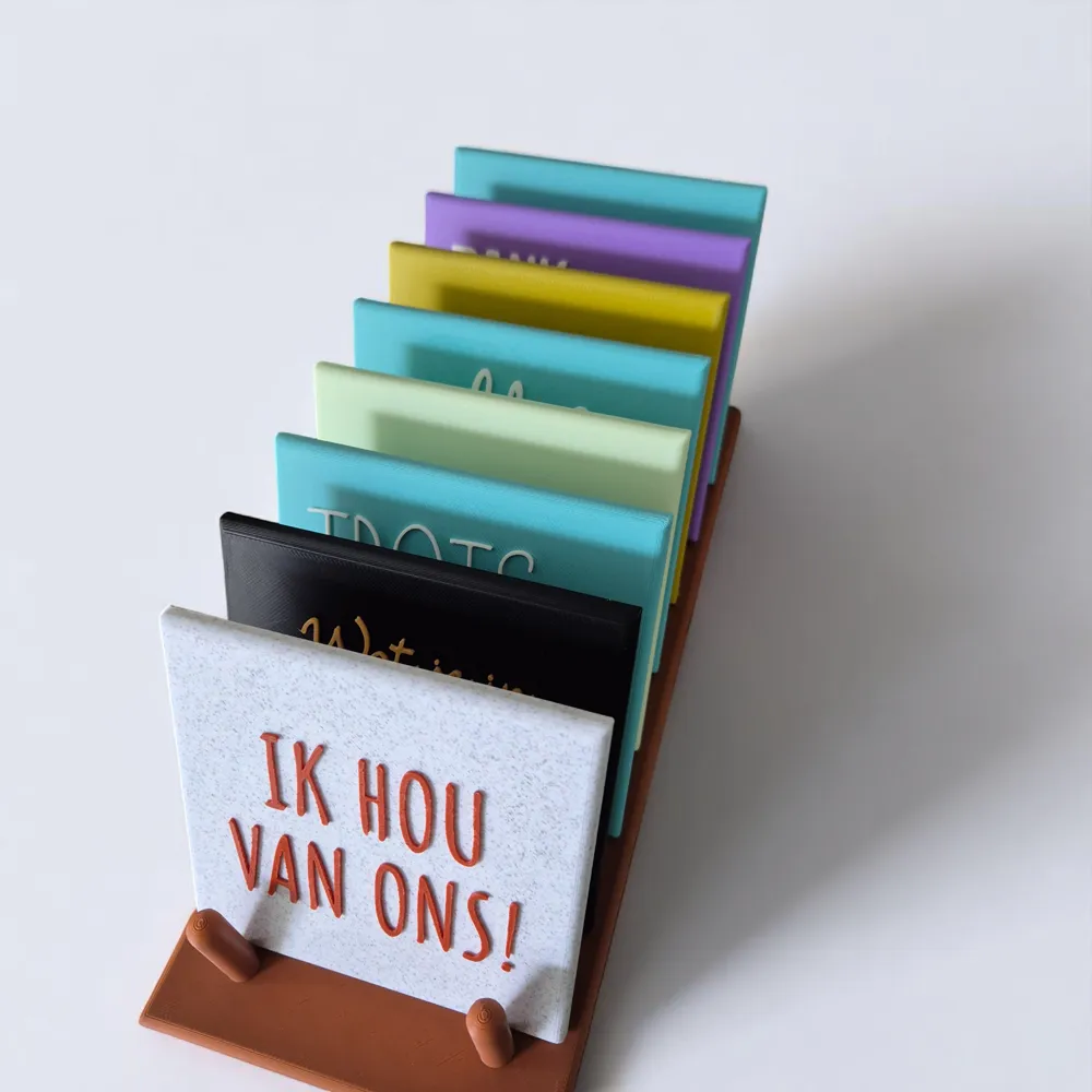Tile Display Stand – Organizer for Signs or Tiles - Free 3D Print Model ...
