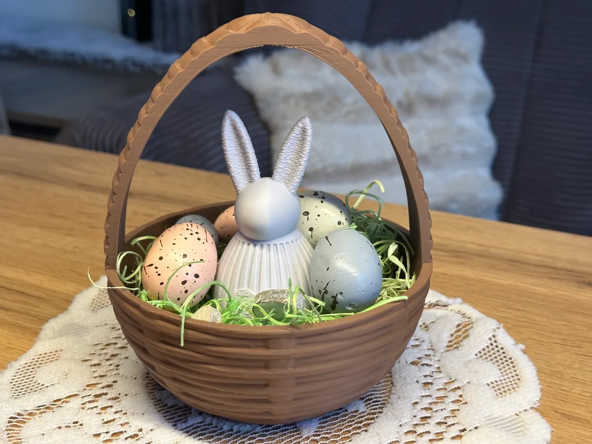 Easter Basket Easter Egg - Free 3D Print Model - MakerWorld