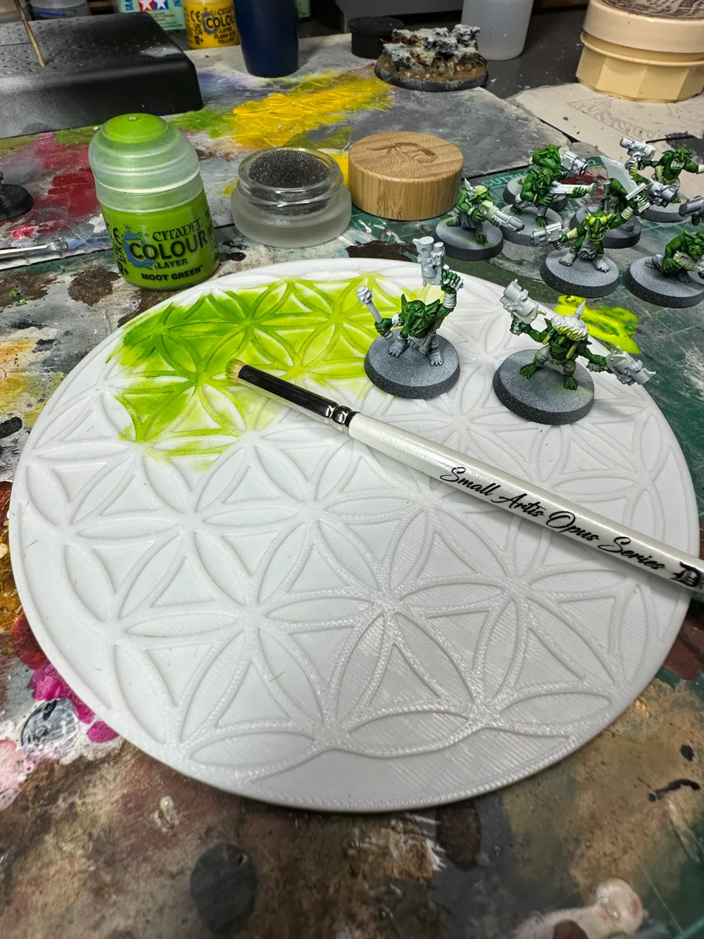 flower of life drybrush texture palette by inkyalan - MakerWorld