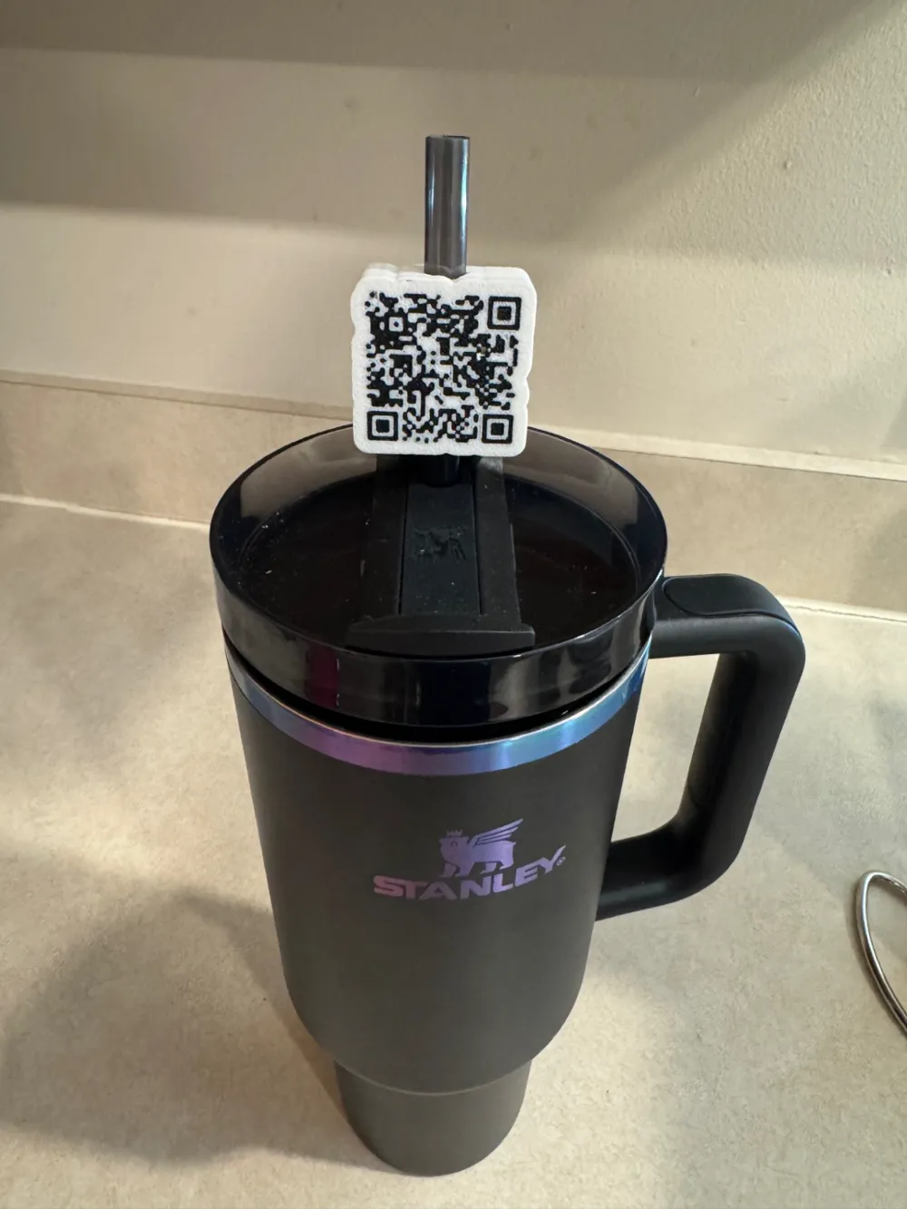 Rick Roll QR Code Stanley Cup Straw Topper by Carman3DMakerWorld ...