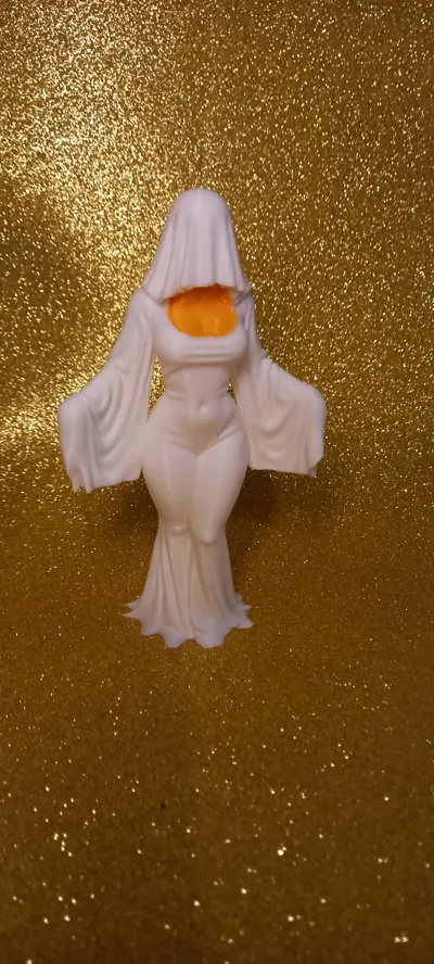 Ghost Lady - Mystic Temple Guardian - Free 3D Print Model - MakerWorld