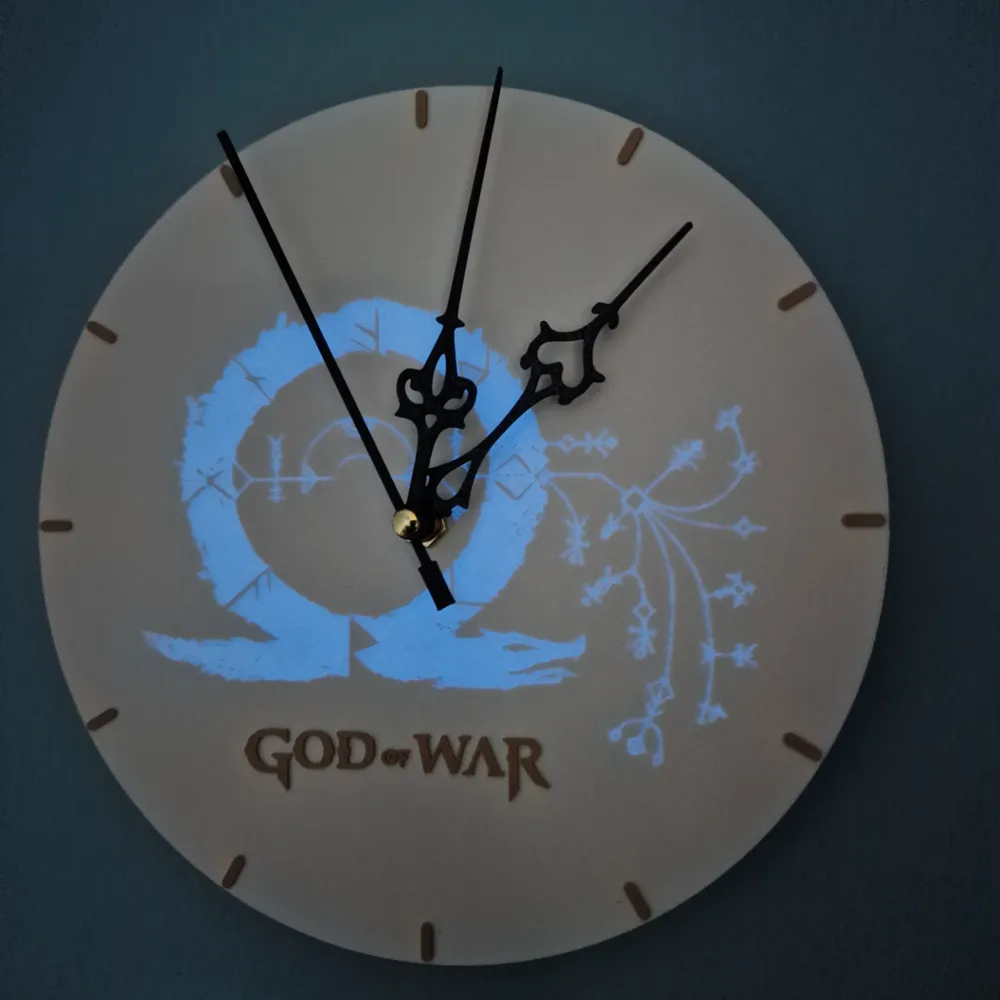 God Of War Clock by adam0492 - MakerWorld