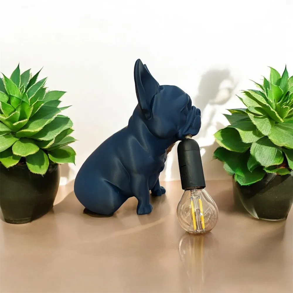 Bully Light - Table French Bulldog Lamp Rope Cord - Free 3D Print Model ...