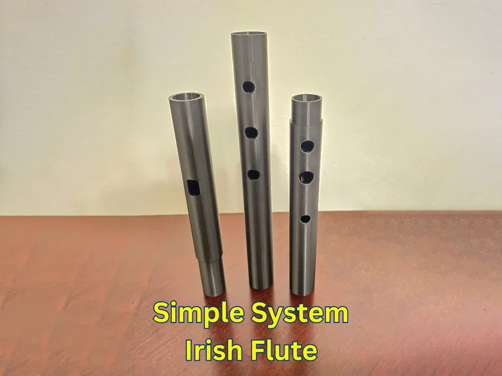 Simple System Irish Flute, Key of D Major by greg.whistler MakerWorld ...