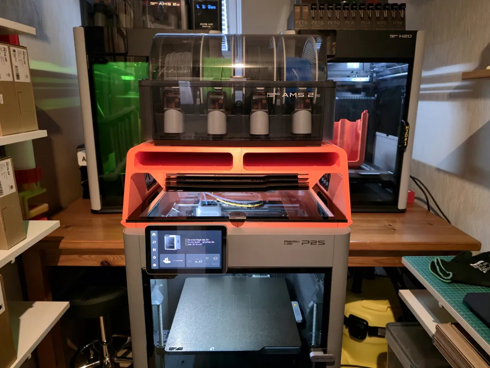 AMS Riser V3 for P2S & X2D - Free 3D Print Model - MakerWorld