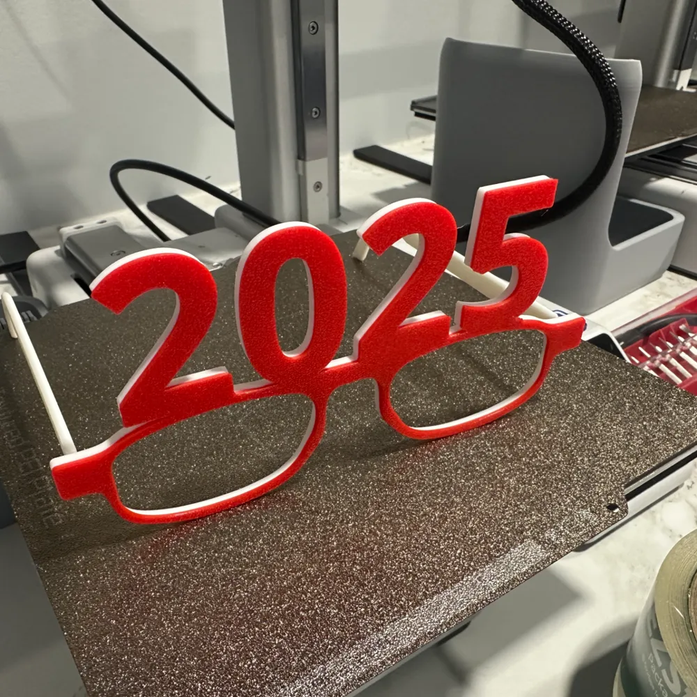 2025 New Years Glasses Remixed by A1 Graphix - MakerWorld