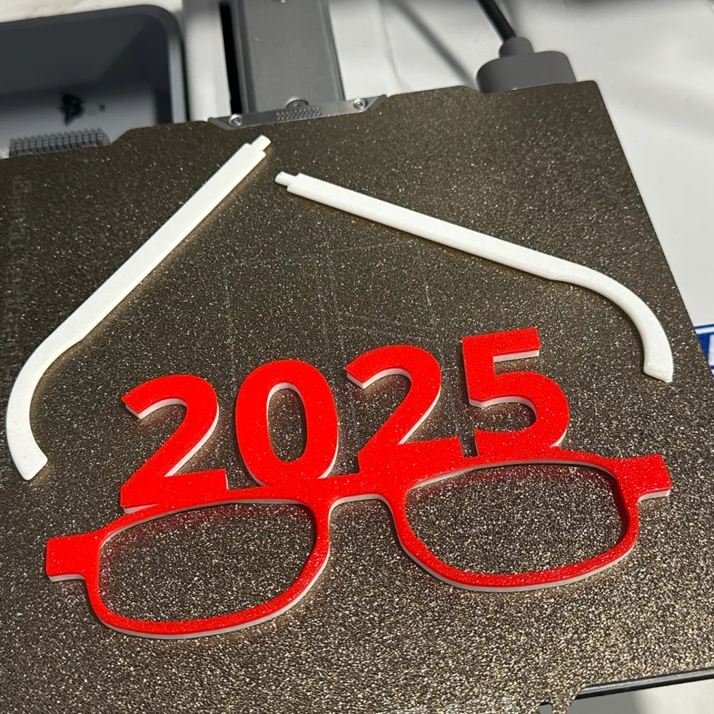 2025 New Years Glasses Remixed by A1 Graphix - MakerWorld